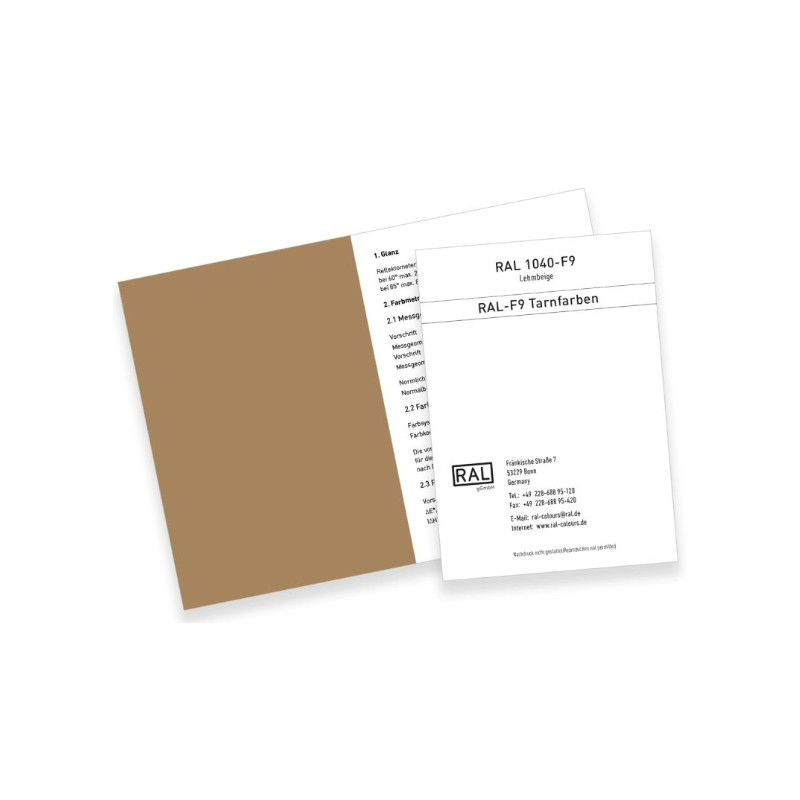 RAL F9 - Jednotlivé štítky military